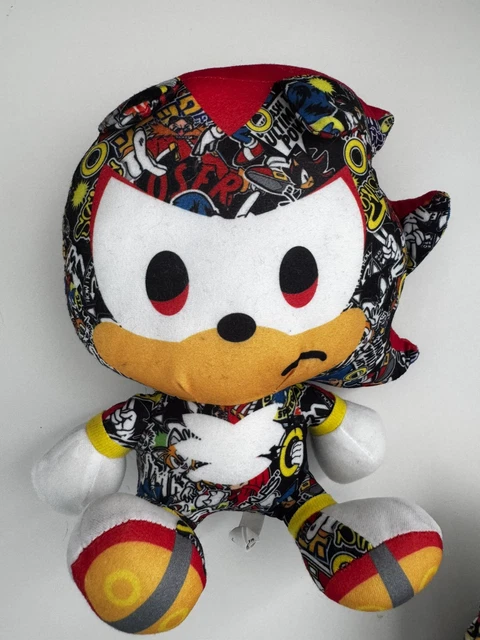 SEGA SONIC STICKER Bomb Shadow 9" plush stuffed hedgehog, The Toy ...