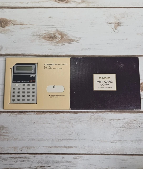 VINTAGE CASIO LC-79 Mini Card Calculator $49.99 - PicClick