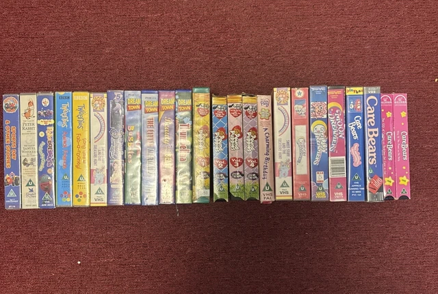 CHILDREN’S VHS JOB Lot Moondreamers, Carebears, My Little Pony Etc £57. ...
