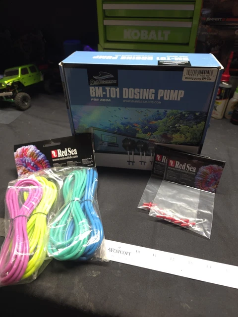 BUBBLE MAGGUS BM-TO1 Dosing Pump With Red Sea Dosing Rubes, Clips $207. ...