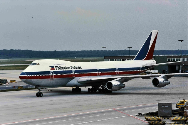 FLUGZEUGDIA AIRCRAFT SLIDE Philippine Airlines Boeing 747 N741PR FRA ...