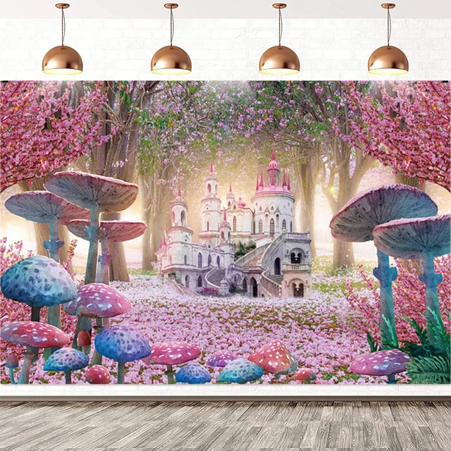 FANTASY WONDERLAND BACKDROP Castle Birthday Party Background Studio ...