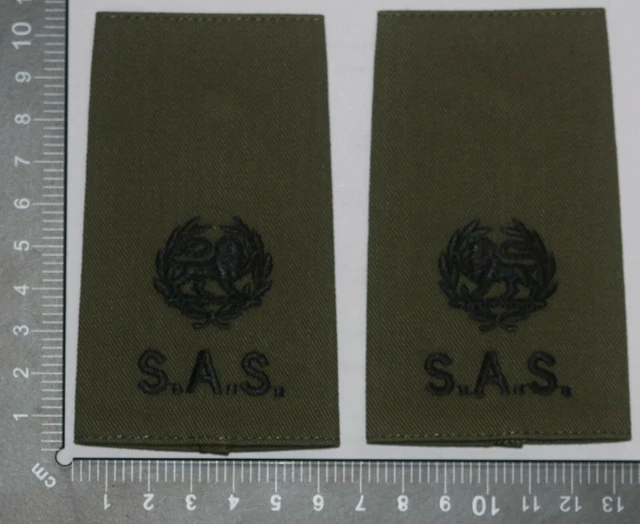 RHODESIAN ARMY RHODESIA Sas Special Air Service Major Rank Epaulettes ...