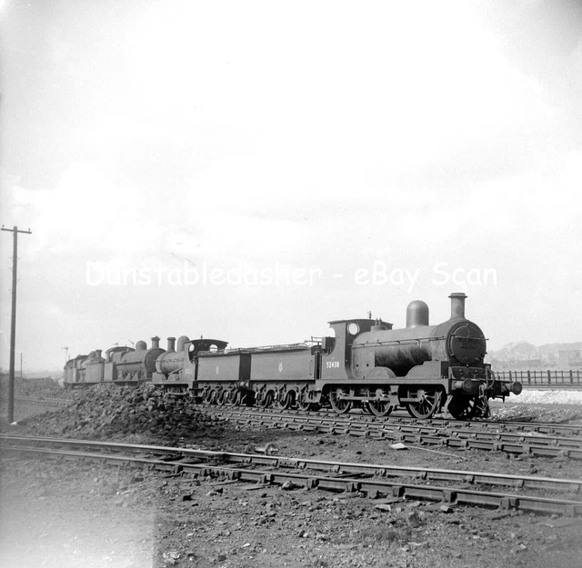 RAILWAY NEGATIVE: BR Lms Lyr Aspinall 0.6.0 52438 @ Speke Liverpool ...