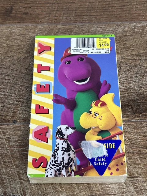 BARNEY SAFETY VHS Home Video Tape 1995 Lyons Group Sing-Along Songs ...