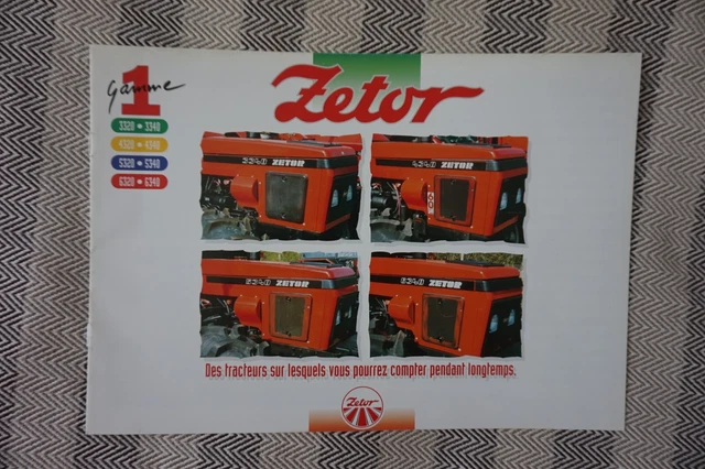 BROCHURE PROSPEKT PROSPECTUS TRACTEUR ZETOR GAMME 1 EUR 9,00 - PicClick FR