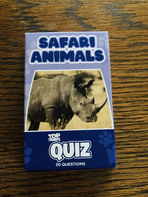 MCDONALDS HAPPY MEAL Top Trumps Safari Animals Winning Moves 30 ...