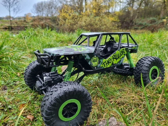 2.4GHZ OFF ROAD 1/10 4wd Rock Crawler Radio Remote Control Car GREEN ...