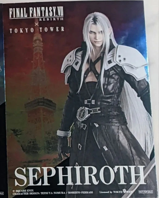 CARTOLINA FINAL FANTASY VII REBIRTH X Tokyo Tower 2024 Sephiroth ...