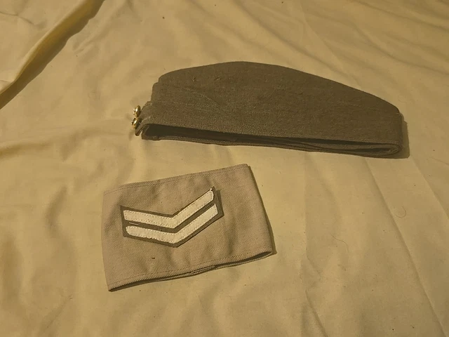 BRITISH ARMY WW2 Era Side Cap & Corporal Rank Slide £19.99 - PicClick UK