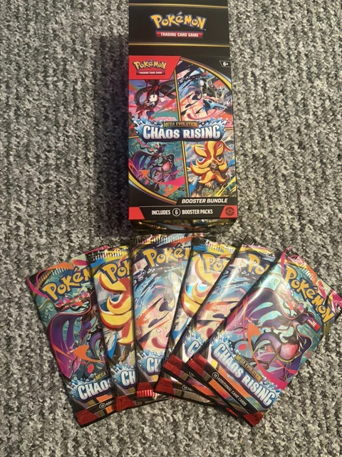 6 X POKÉMON TCG Chaos Rising opened Booster Packs SEE DISC £10.79 ...