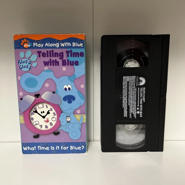 BLUE'S CLUES TELLING Time With Blue VHS Good Condition VHS Nick Jr ...
