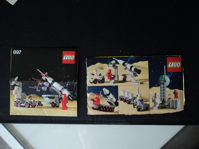 LEGO SPACE VINTAGE espace notice mobile rocket launcher set 897 de 1979 ...