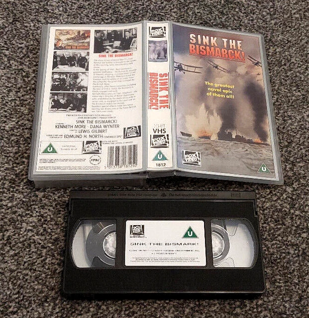 SINK THE BISMARCK! Fox Video Military World War Ii Pal Vhs Video £6.50 ...