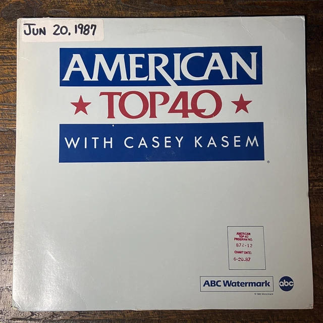 6/20/87 CASEY KASEM Top 40 américain Lisa Lisa U2 Janet Jackson MOTLEY ...