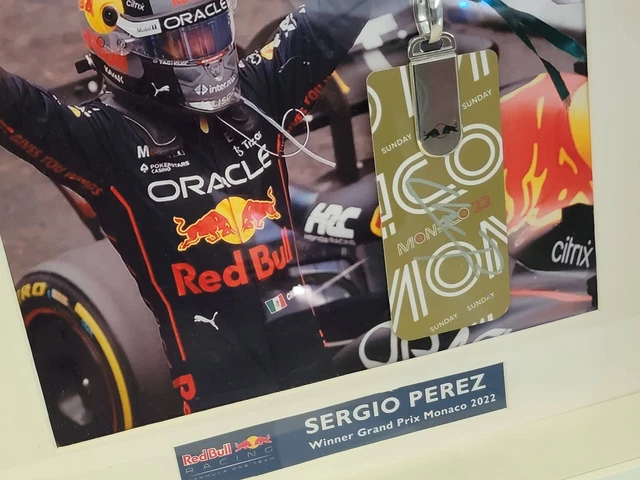 F1 SERGIO PEREZ signed F1 pass, framed, Monaco GP 2022 £175.00 ...