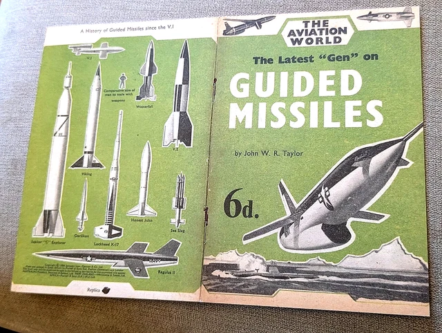 GUIDED MISSILES BOOK Vintage Fighter Planes Military USA Rocket Space ...
