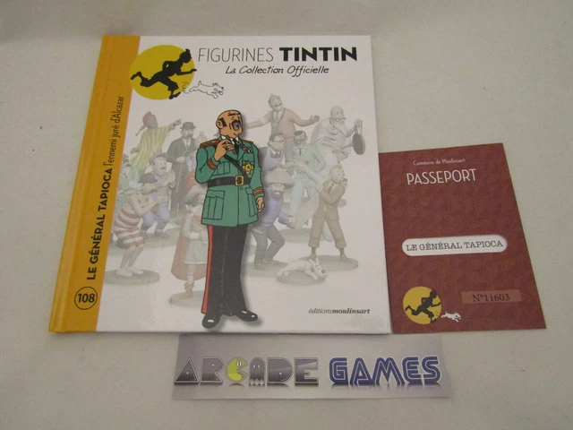 LIVRET + PASSEPORT Le General Tapioca - Tintin Herge Moulinsart N°108 ...