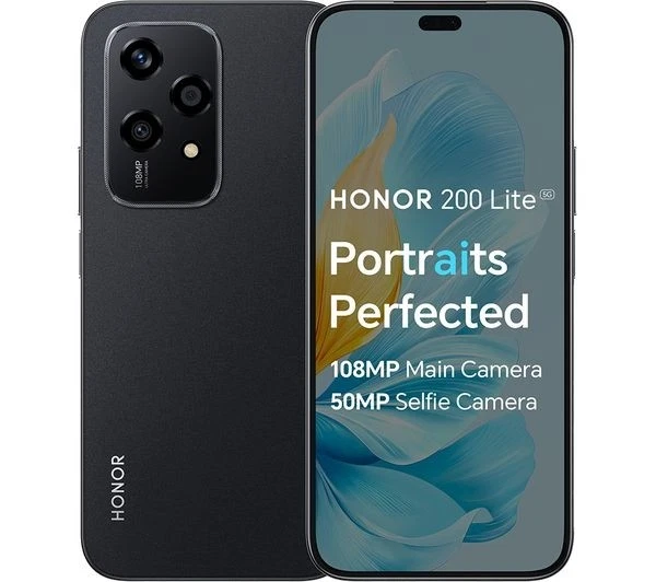 HONOR 200 LITE 5G Smartphone 256GB Unlocked Dual SIM-Free - Midnight ...