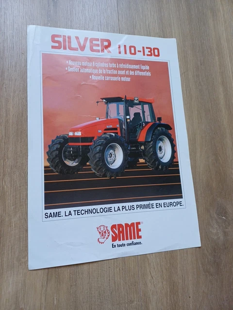 PROSPECTUS TRACTEUR SAME Silver 110-130 Prospekt Traktor Tractor EUR 6 ...
