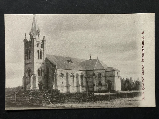THE DUTCH REFORMED Church Potchefstroom South Africa Vintage Postcard ...