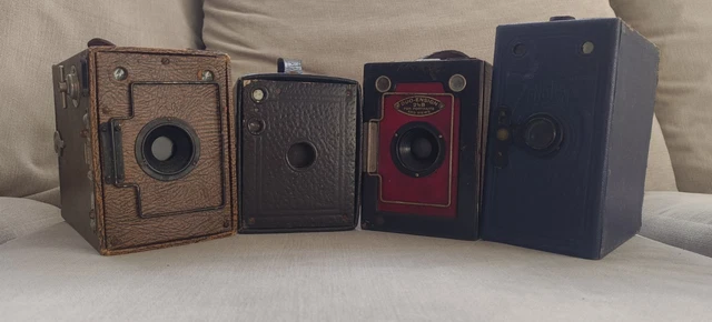 ENSIGN DUO-ENSIGN 2¼B Vintage Black Box Camera, Duo-Ensign Model £40.00 ...
