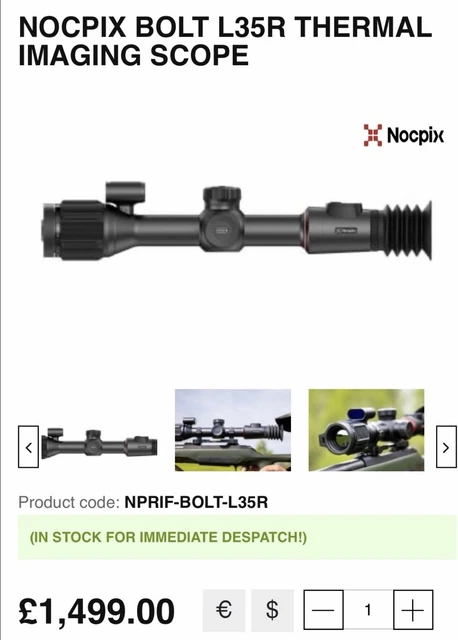 NOCPIX BOLT L35R Thermal Rifle Scope LRF Hunting Scope £924.70 ...