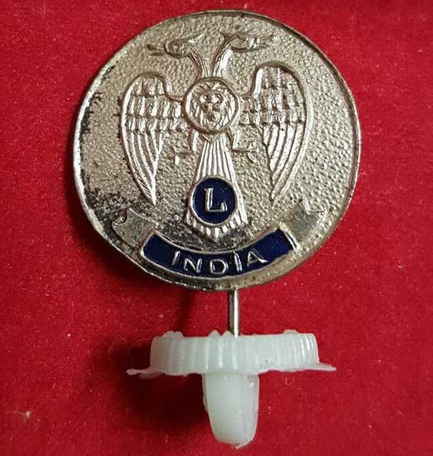 VINTAGE LIONS CLUB Pin. INDIA. Nice Condition Limited Enamel. $15.00 ...