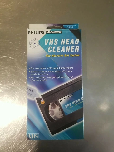 PHILIPS MAGNAVOX - VHS VCR Head Cleaner - Non Abrasive Wet System ...