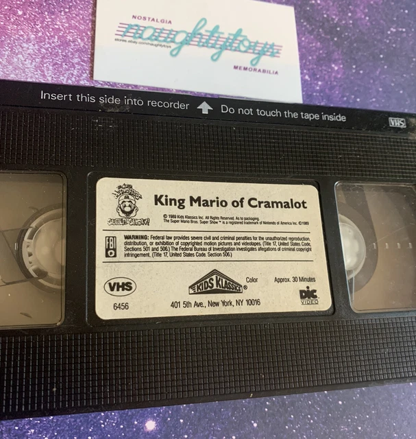 SUPER MARIO BROTHERS Super Show (VHS) King Mario of Cramalot **SOLO ...