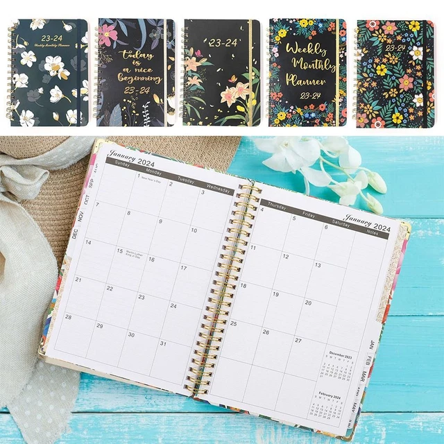 365 DAYS A5 English Agenda Book 2023-2024 Daily Weekly Planner School ...