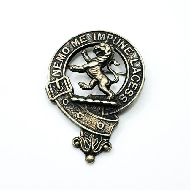 VINTAGE SCOTTISH CLAN Stuart of Bute Badge Kilt Pin Crest Lapel Brooch ...