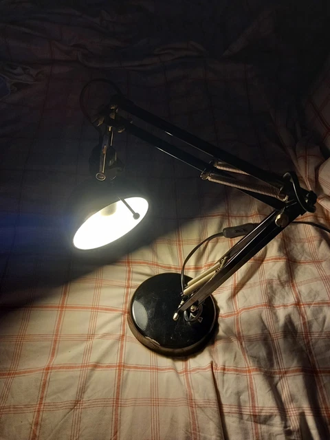 IKEA DESK LAMP, Working condition, BLACK colour. TYP A0501, 16441, MADE ...