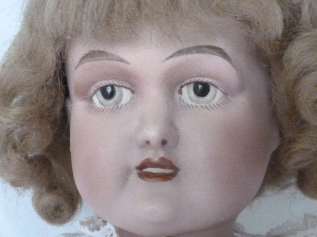 WW1 ERA BISQUE head GOSS girl doll 20"/51 cms painted eyes £78.70 ...