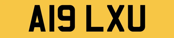 ALEX NUMBER PLATE A19 Lxu Car Registration Alexander U Alexa Alexia ...