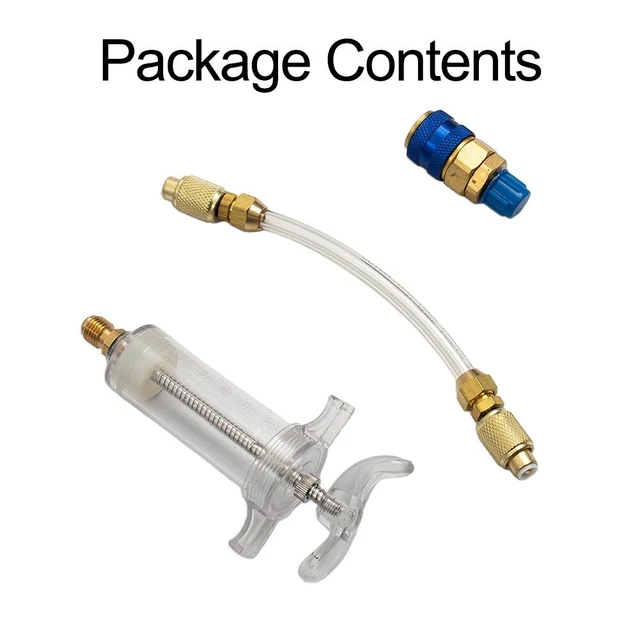 INJECTION FOR COMPRESSOR 30ml Oil and Dye Injector with Quick Coupling ...