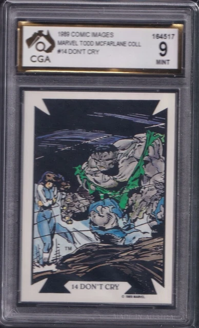 1989 COMIC IMAGES Todd McFarlane Series I #14 Don't Cry - CGA 9 MINT ...