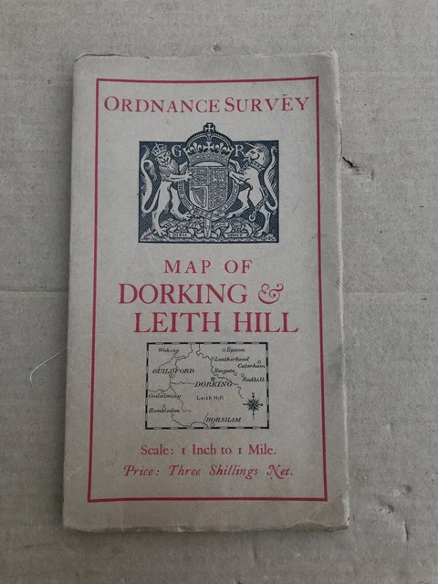 ORDNANCE SURVEY MAP of Dorking & Leith Hill **Tourist Map £12.98 ...