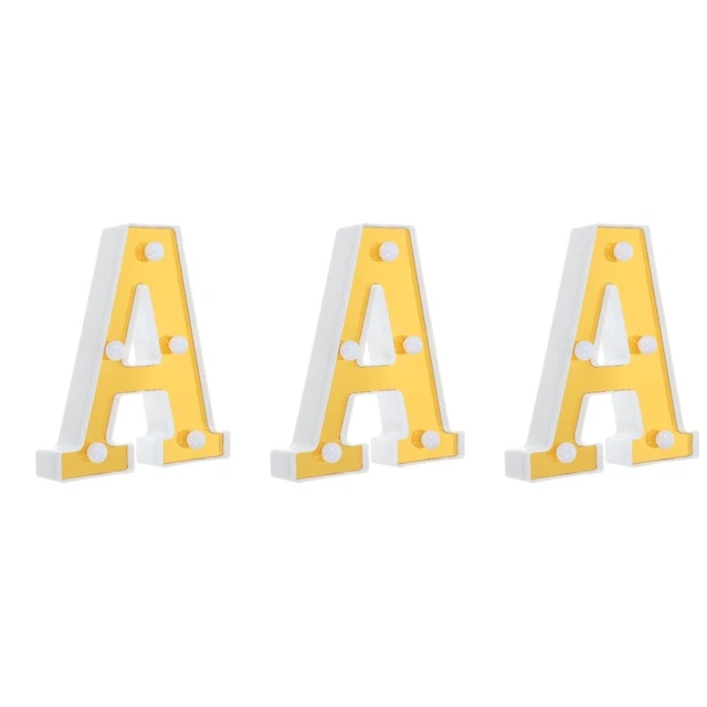 MULTI-USE LETTER A Light Up Letter Led Letters Lights Alphabet Party £ ...