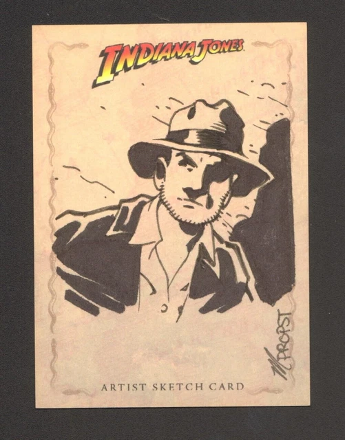 CARTE D'ART CROQUIS Indiana Jones Heritage Par Mark Propst 1/1 Topps ...