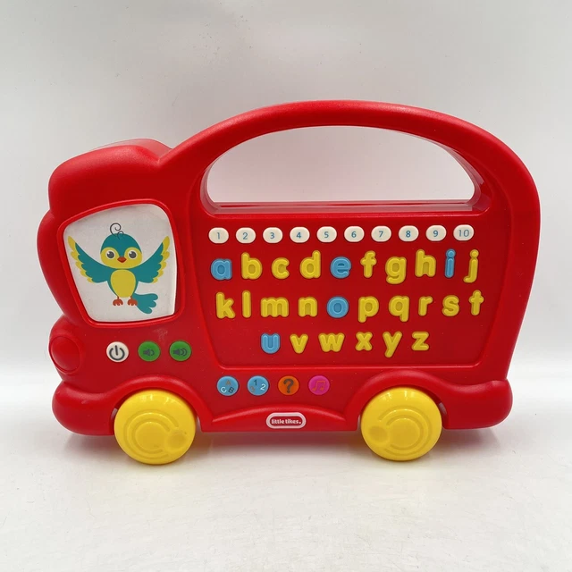 LITTLE TIKES ALPHABET & Number Bus Sounds Light use 10” Interactive Toy ...