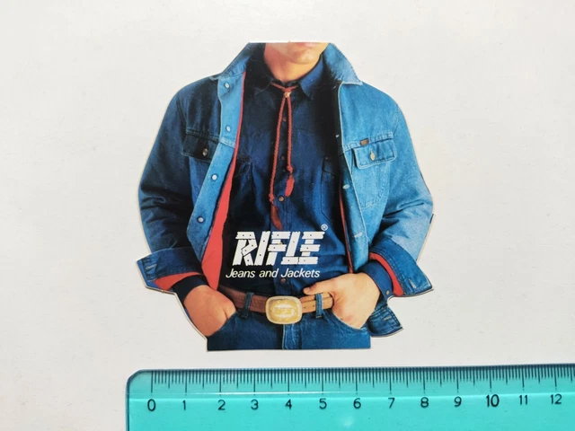 ADESIVO RIFLE JEANS AND JACKETS STICKER AUTOCOLLANT AUFKLEBER 80s ...
