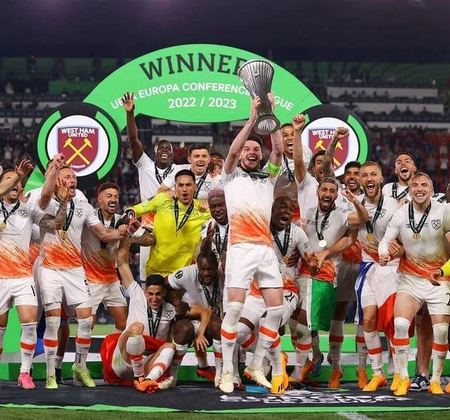 WEST HAM EUROPA Conference League Final 2023 Rare Winners Badge £9.99 ...