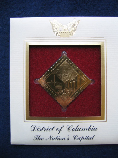 2003 DISTRICT OF Columbia The Nations Capital replica Gold Golden Cover ...