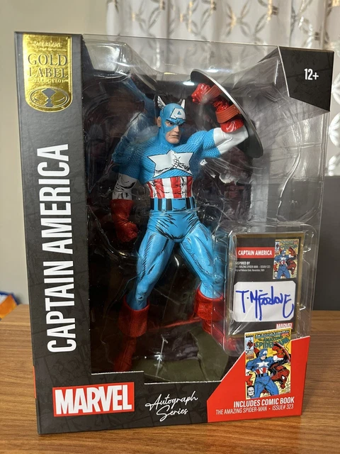 MCFARLANE TOYS MARVEL Captain America Todd McFarlane Autograph Series ...