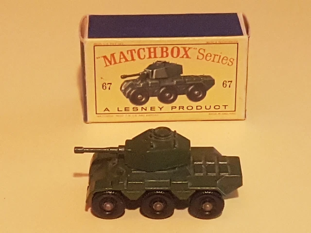 MATCHBOX SERIES - SALADIN ARMOURED CAR - #67 - Original 1st Era EDITION ...