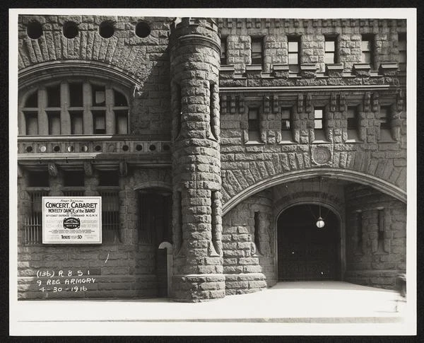 NINTH REGIMENT ARMORY West 14th St Manhattan NY 1920s Old Photo 1 EUR 6 ...