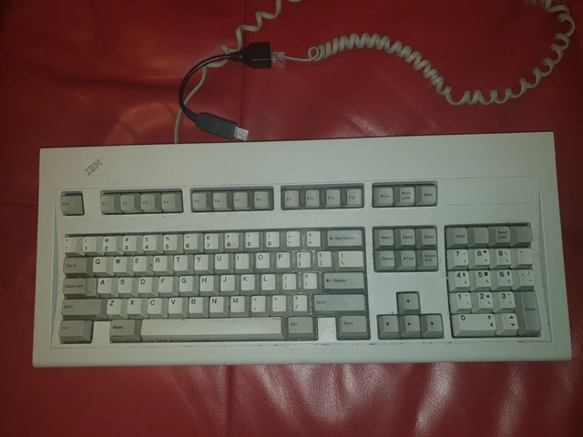 RARE VINTAGE IBM Model M Keyboard Buckling Springs With Soarers ...