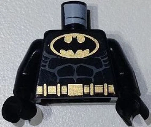 LEGO - MINIFIG, Torso - Logo Batman Ovale, Muscoli e Cintura Gialla ...