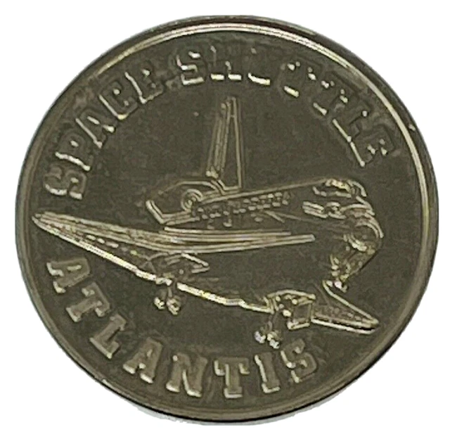 VINTAGE NASA SPACE Shuttle Atlantis Token Coin Medallion $7.14 - PicClick